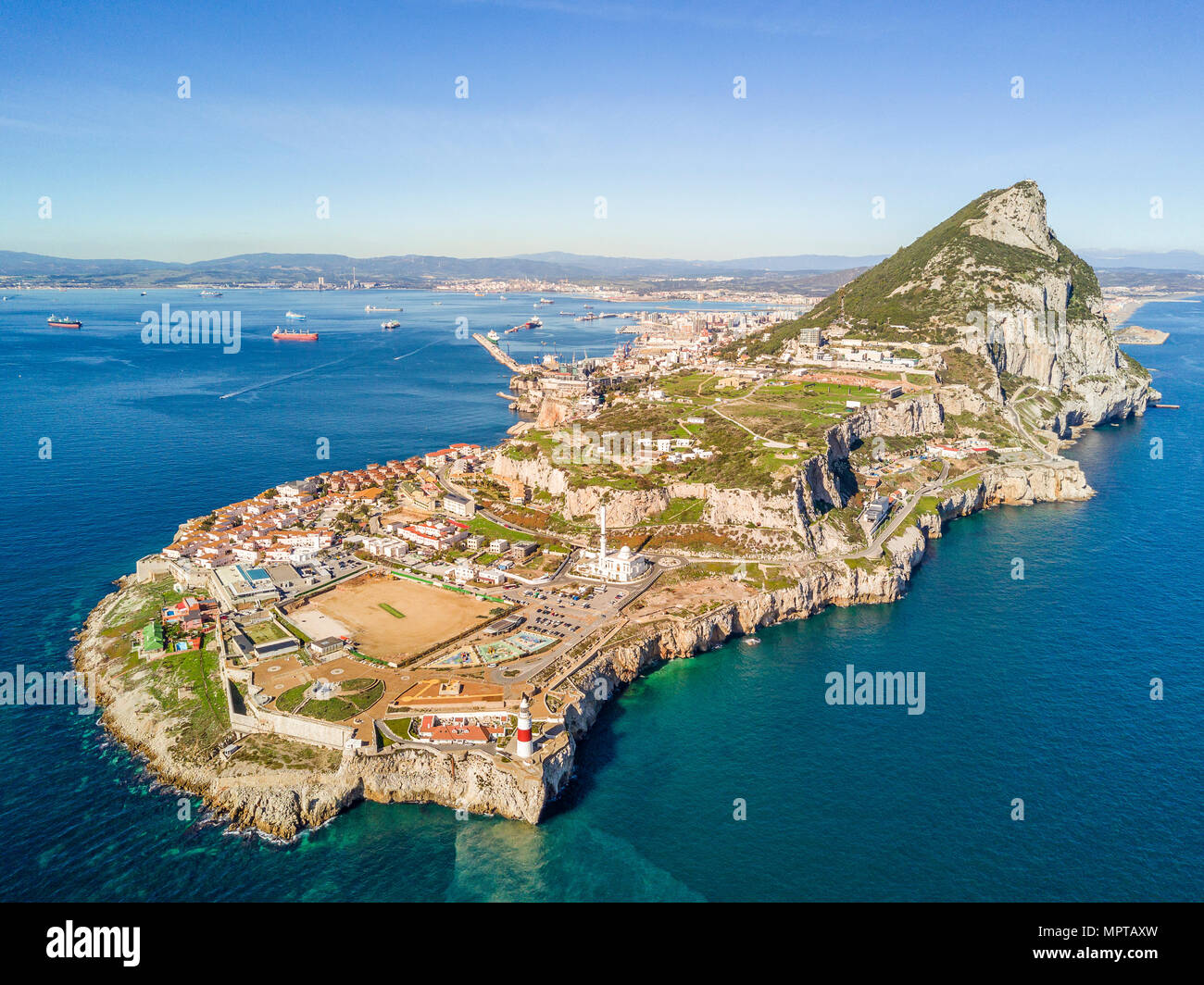 Aerial photo of gibraltar hi-res stock photography and images - Alamy