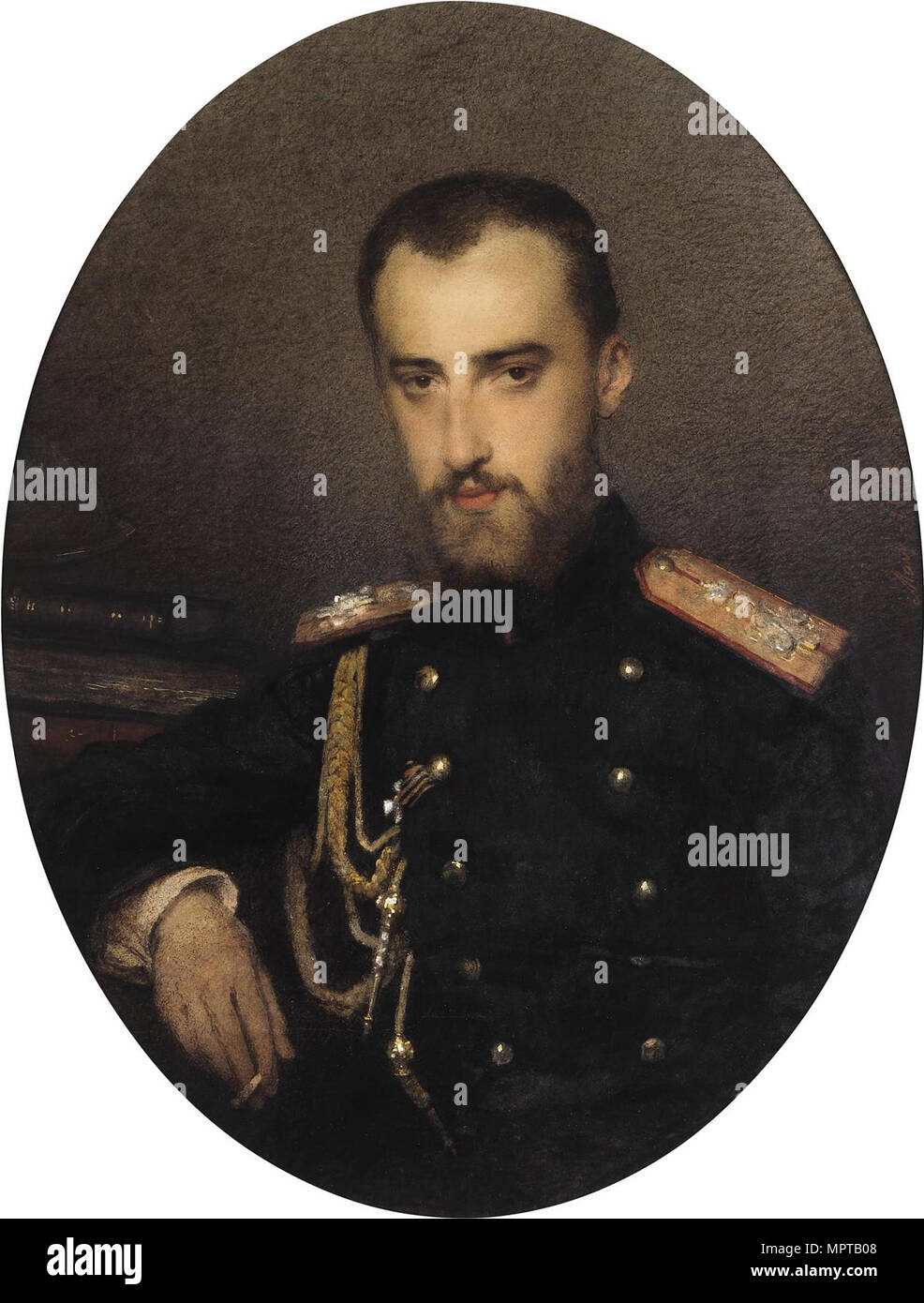 Portrait of Grand Duke Nicholas Mikhailovich of Russia (1859-1919 Stock ...