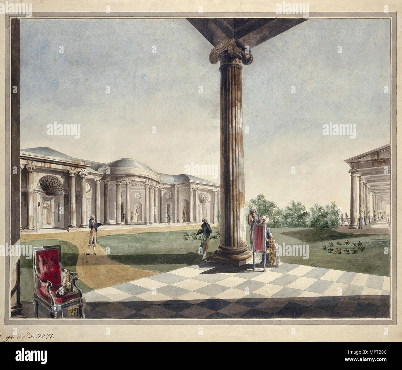 View of Ionic Gallery in Tsarskoye Selo Stock Photo - Alamy