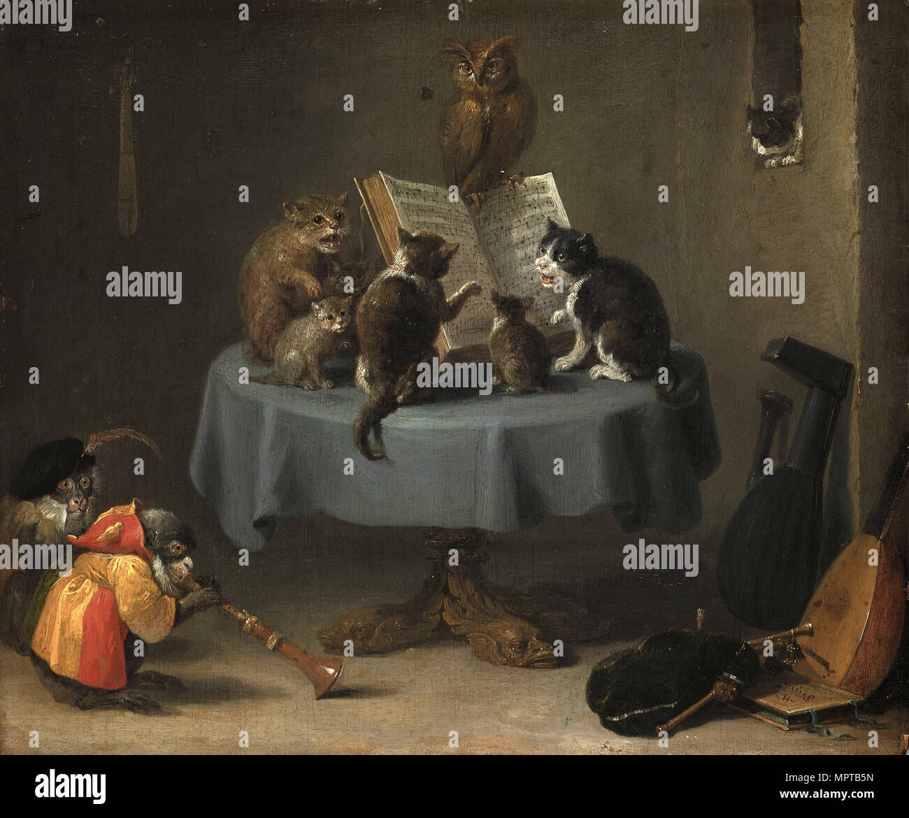 The Concert of Cats Stock Photo - Alamy