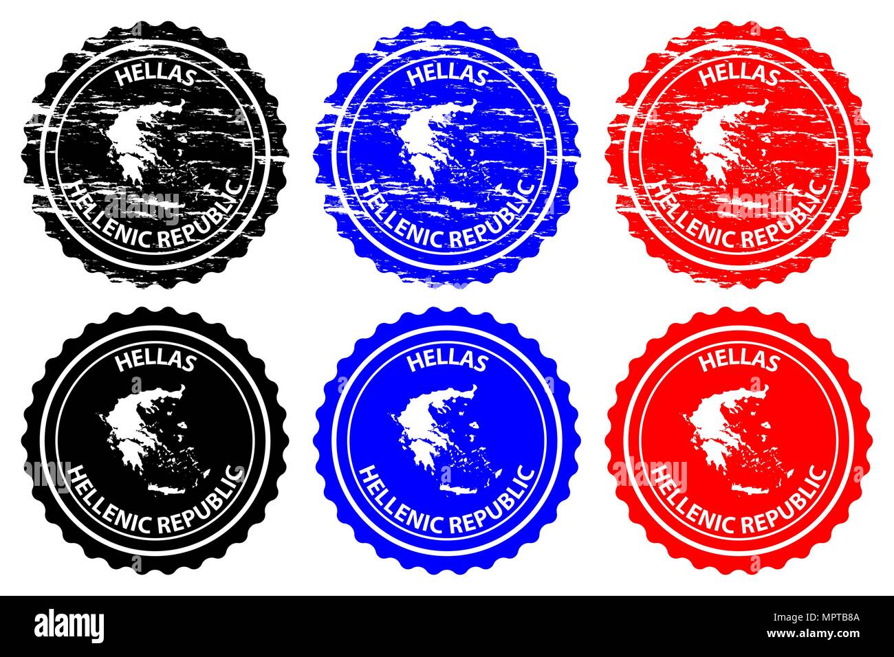 Europe map greece red Stock Vector Images - Alamy