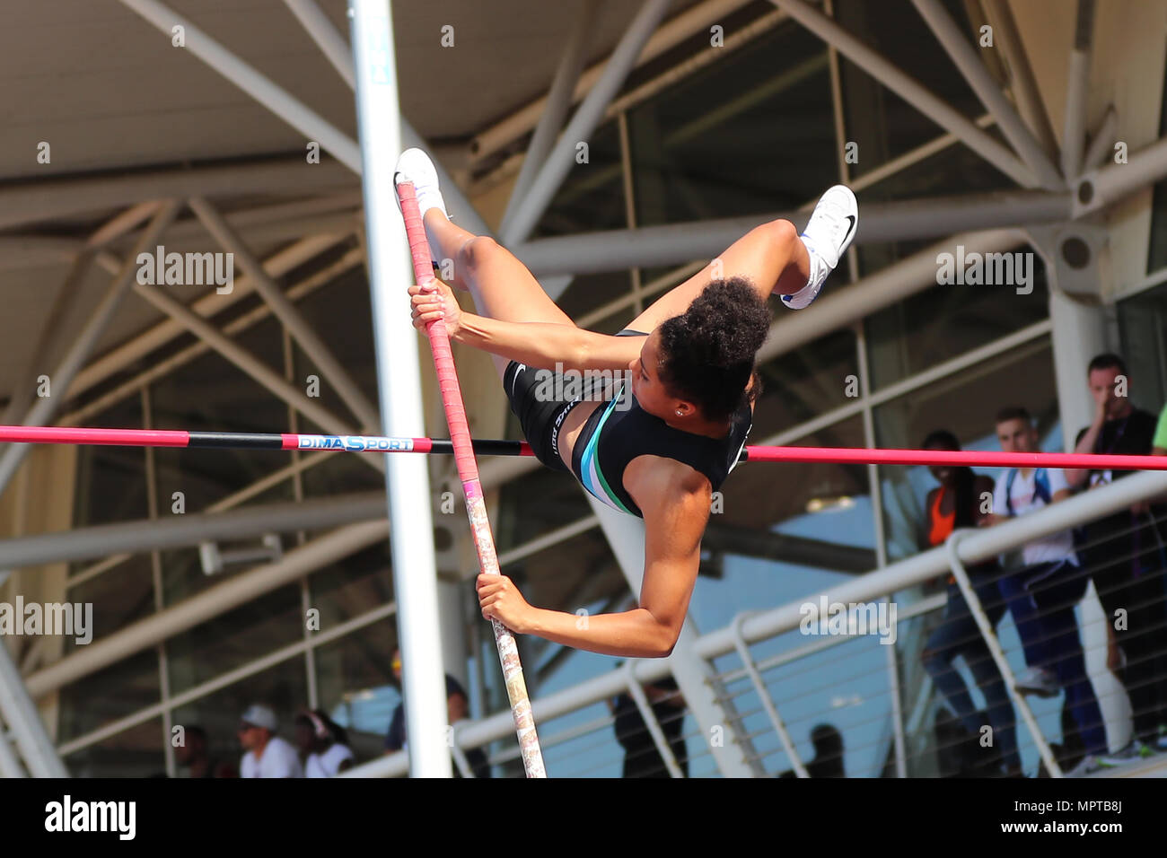 Loughborough, England, 20th, May, 2018. Jade Spencer-Smith competing in ...