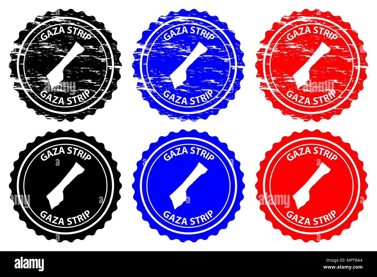 Gaza strip map hi-res stock photography and images - Alamy