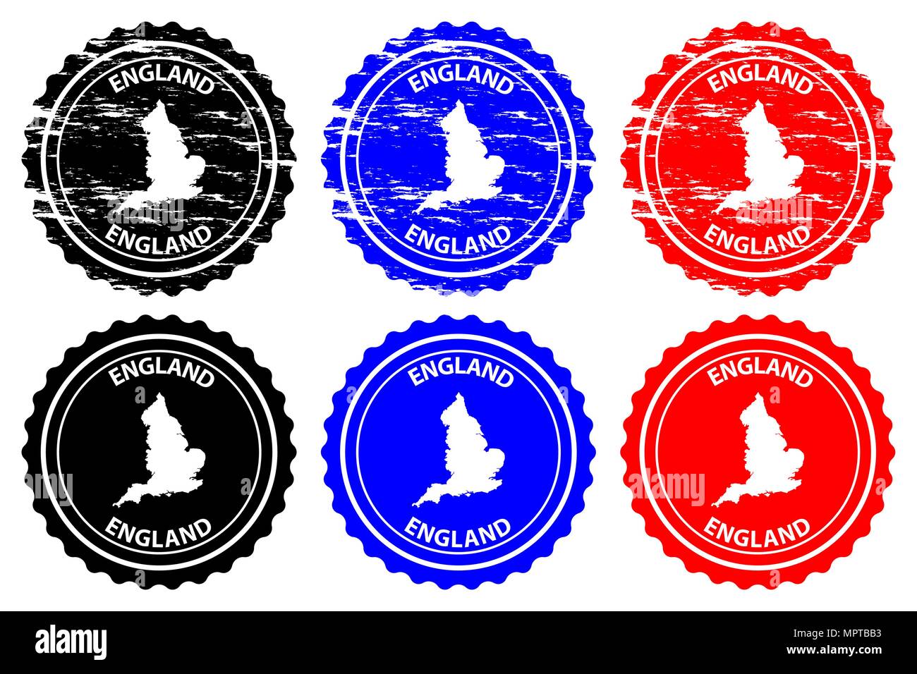 England - rubber stamp - vector, England map pattern - sticker - black ...