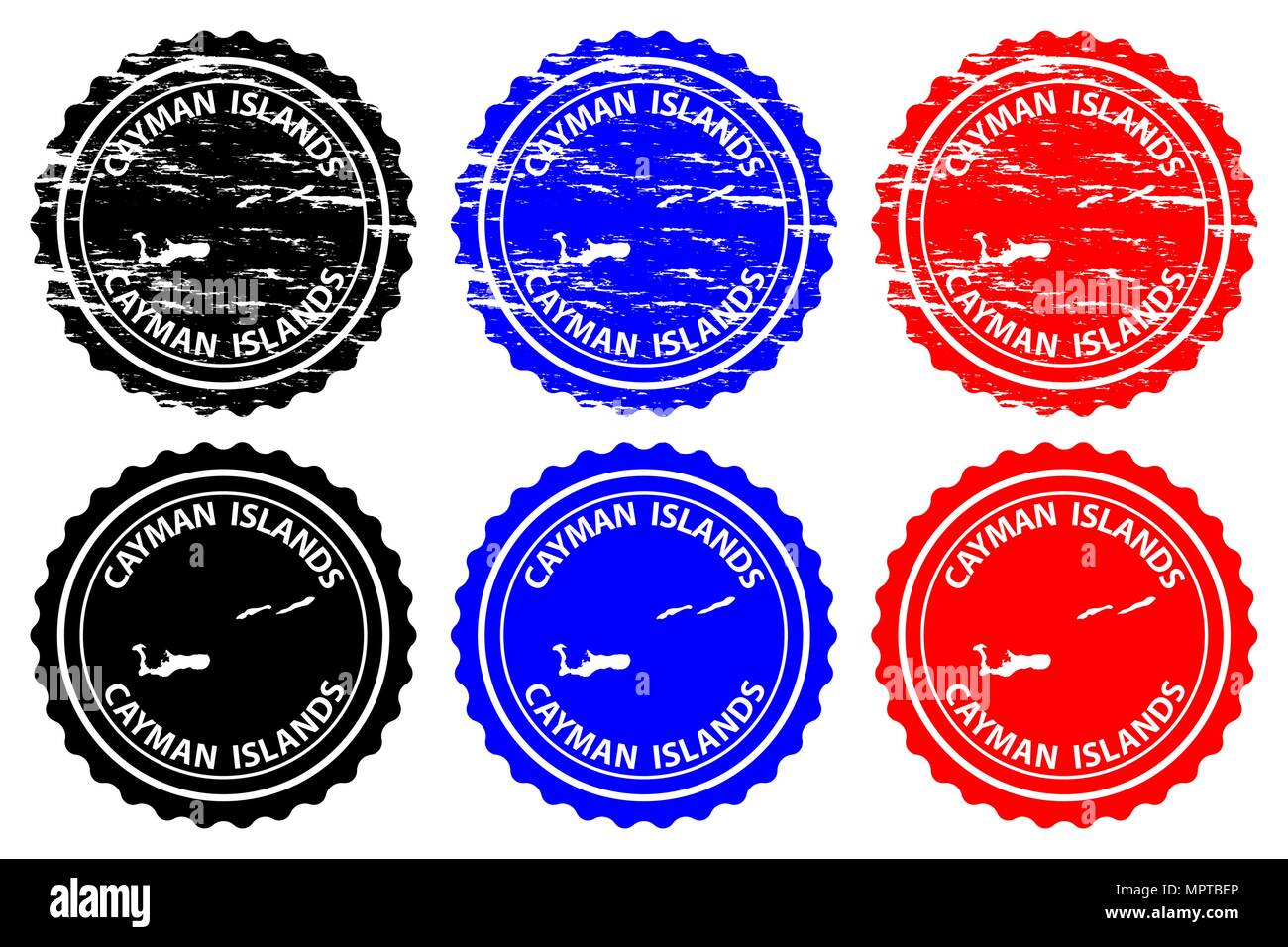 Cayman Islands - rubber stamp - vector, Cayman Islands map pattern ...