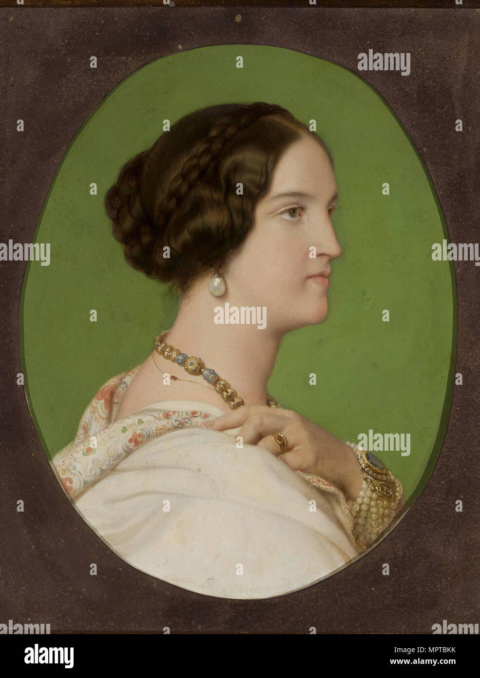 Portrait of Countess Delfina Potocka, née Komar (1807-1877 Stock Photo ...