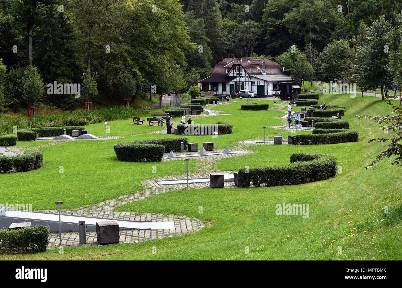 Minigolfplatz, Bad Schwalbach, Deutschland Stock Photo - Alamy