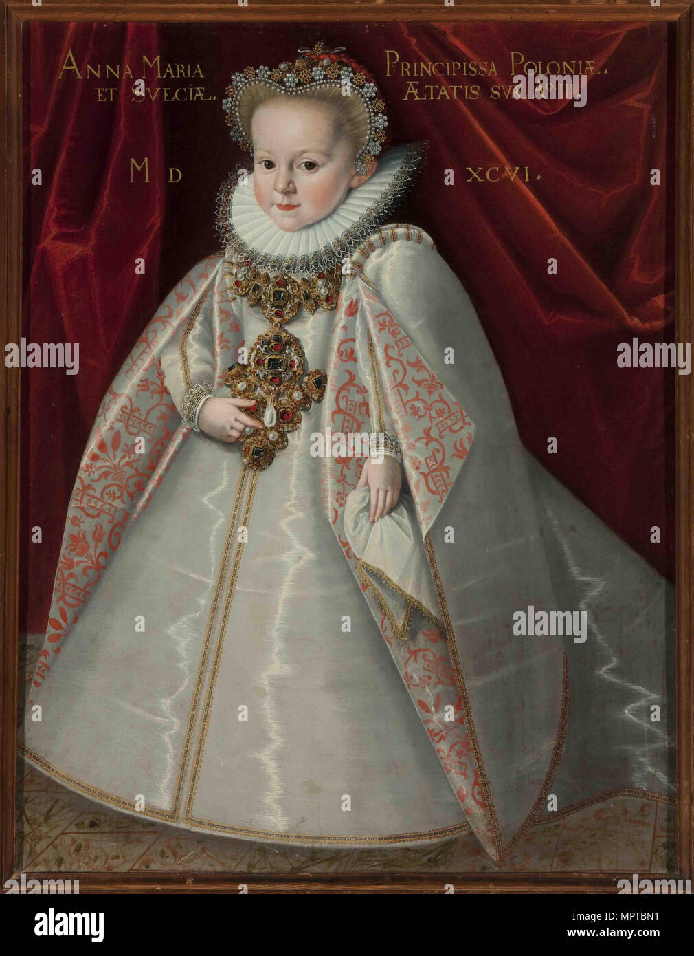 Portrait of Anna Maria Vasa (1593-1600), daughter of King Sigismund III ...
