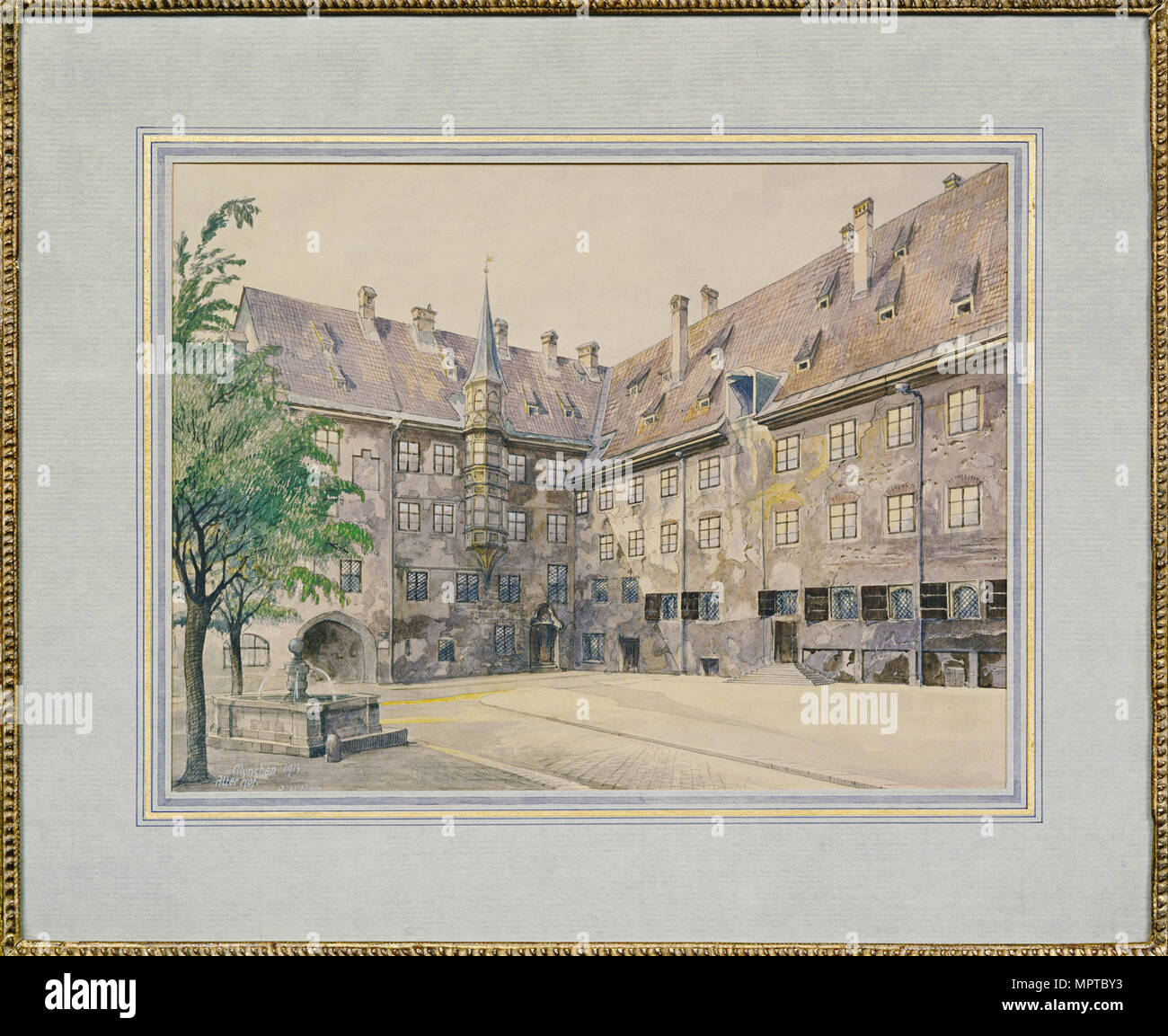 Munich. Alter Hof Stock Photo - Alamy