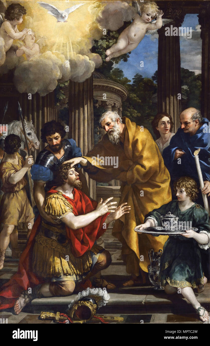 Ananias restoring the sight of Saint Paul Stock Photo - Alamy