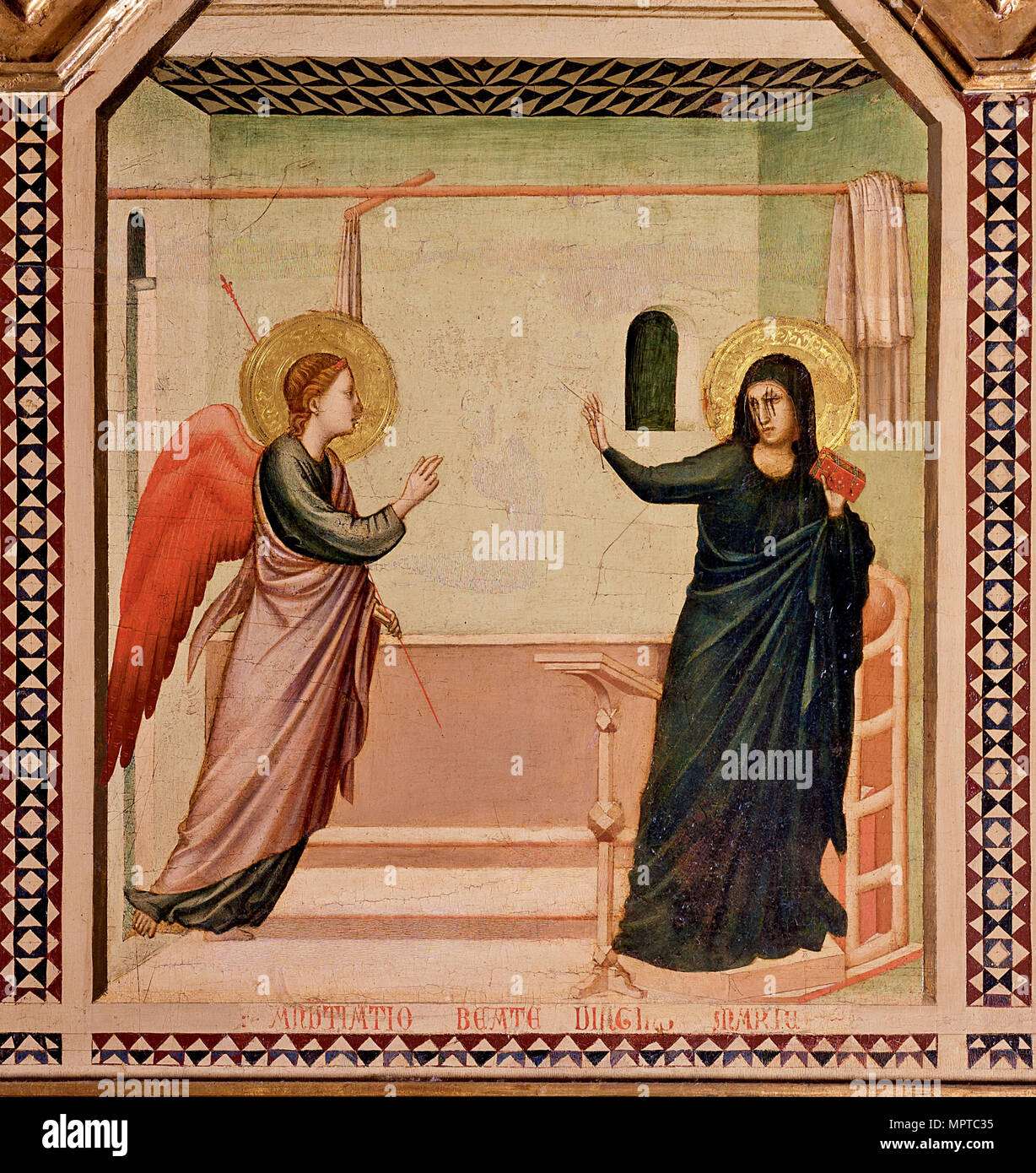 The Annunciation. From the Polyptych of Saint Reparata Stock Photo - Alamy