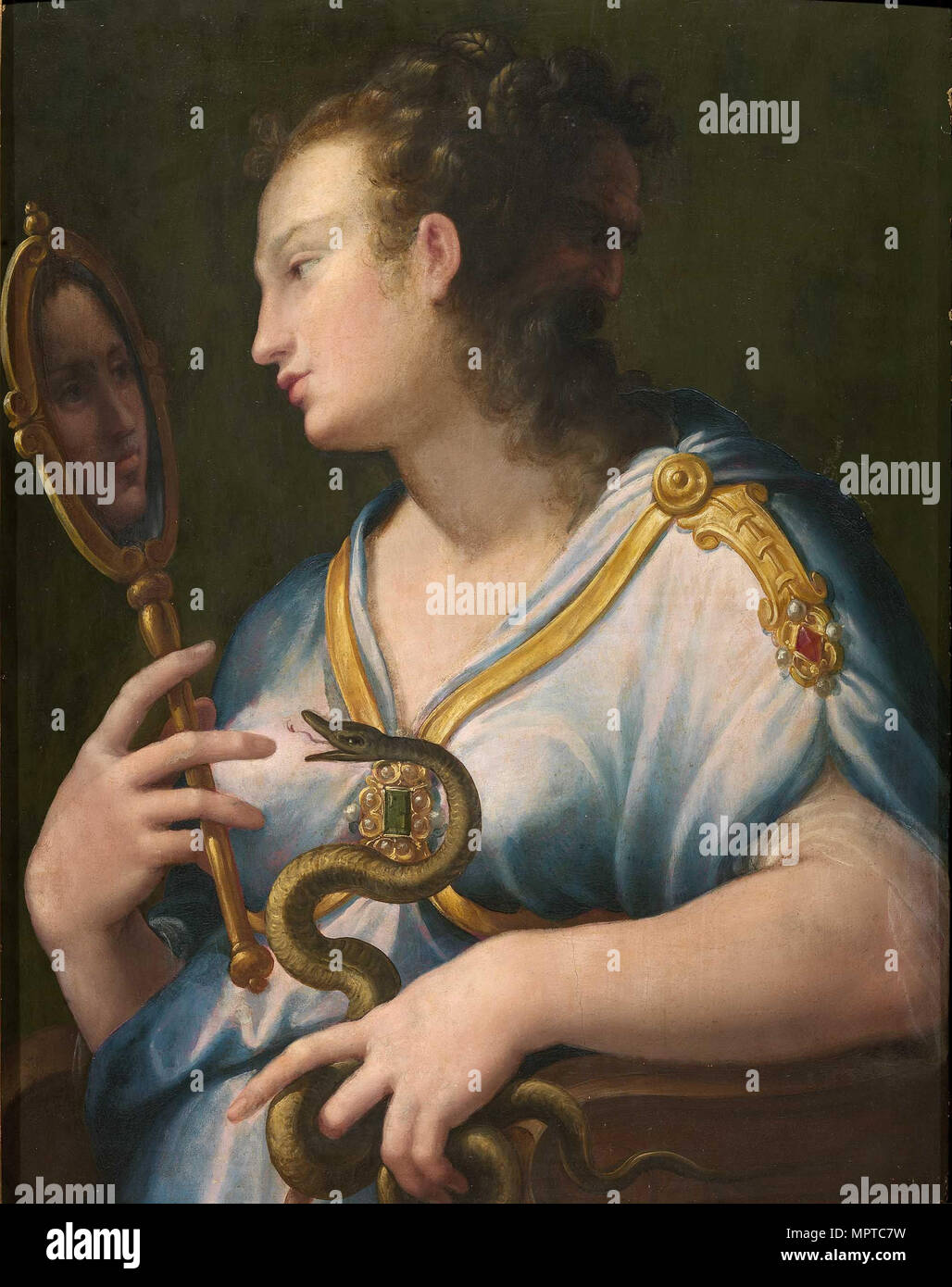 Allegory of Prudence Stock Photo - Alamy