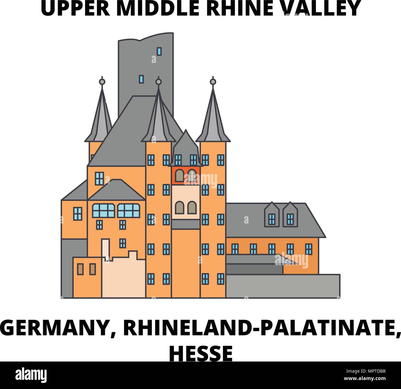 Rhine valley town Stock Vector Images - Alamy