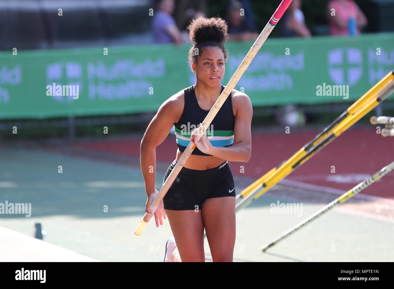 Loughborough, England, 20th, May, 2018. Jade Spencer-Smith competing in ...
