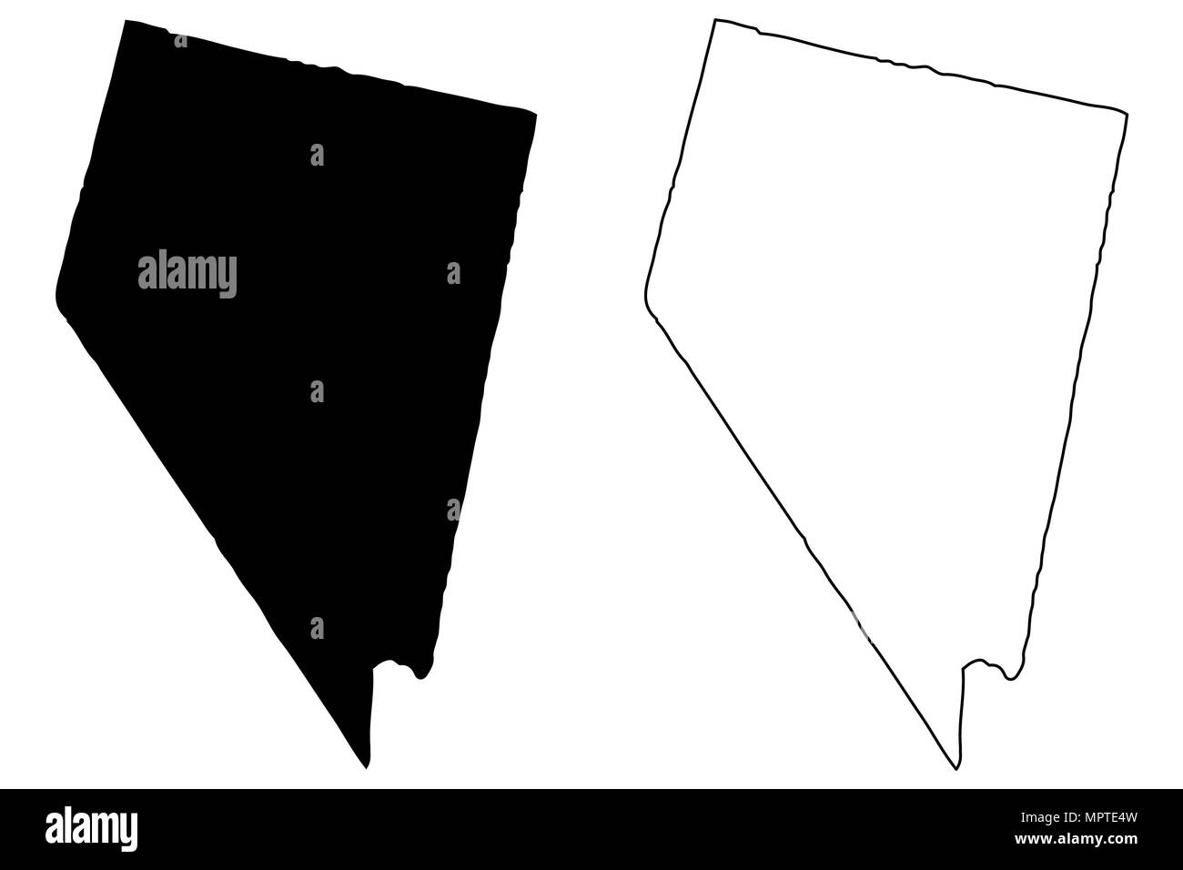 Nevada map vector illustration, scribble sketch Nevada map Stock Vector Image & Art - Alamy