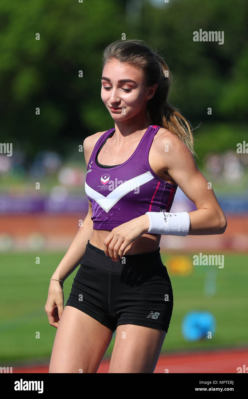 Loughborough, England, 20th, May, 2018. Felicia Miloro (U18) competing ...