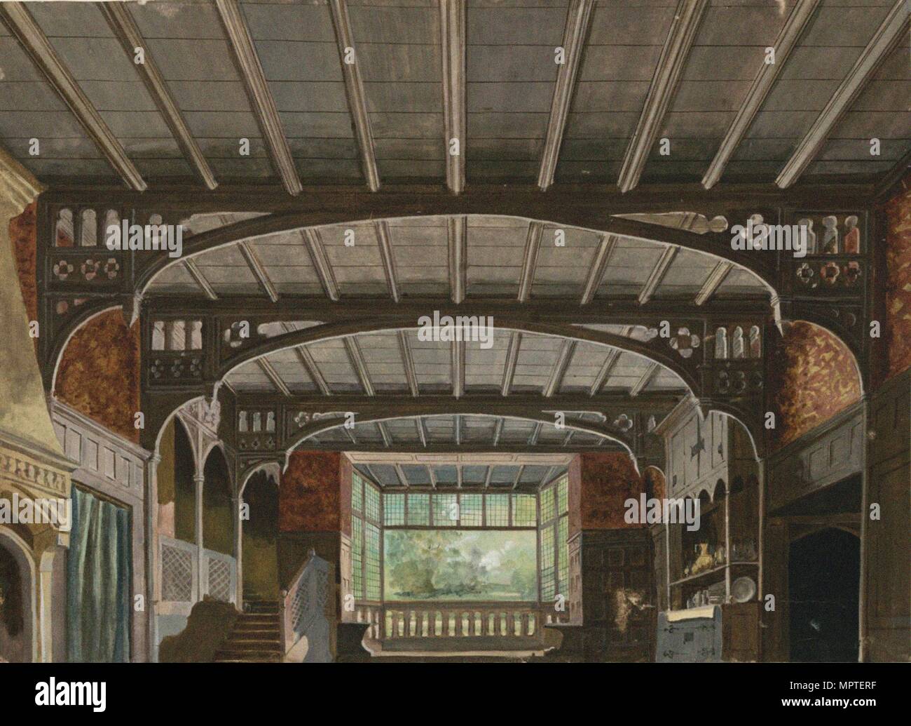 Set design for the Opera Falstaff by Giuseppe Verdi, Mariinsky Theatre ...