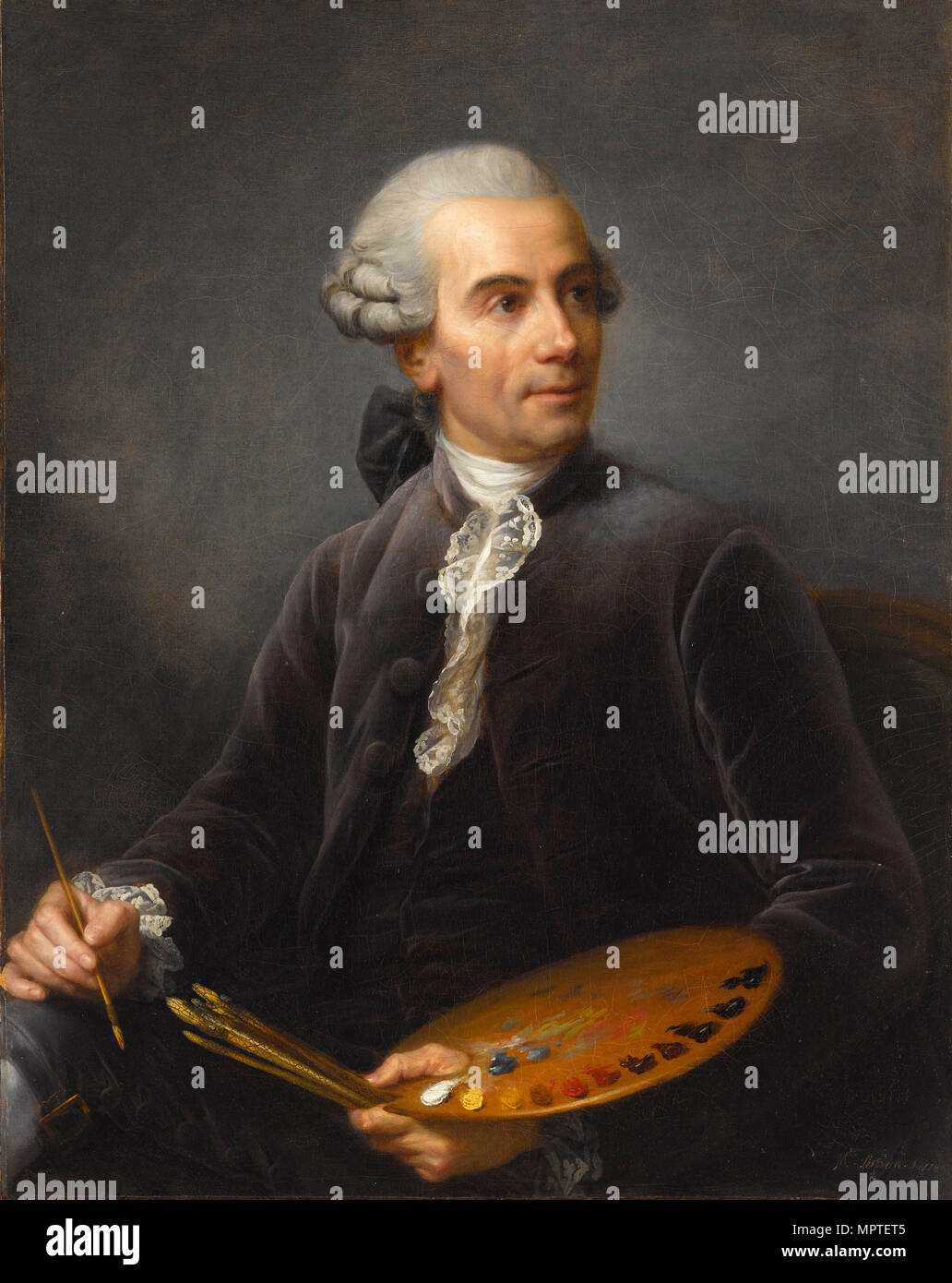 Portrait of Joseph Vernet (1719-1789), 1778 Stock Photo - Alamy