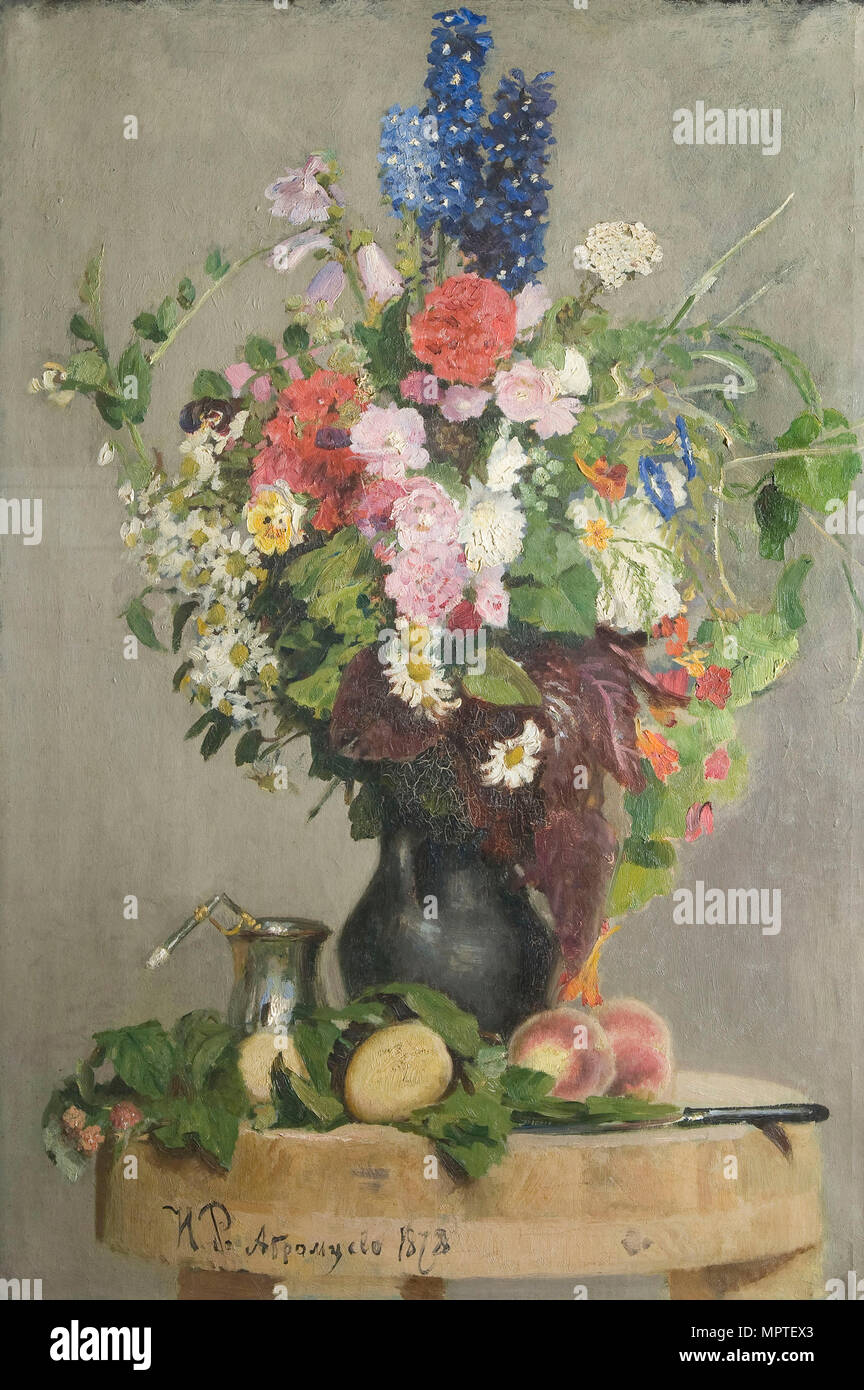 Bunch of Flowers, 1878 Stock Photo - Alamy