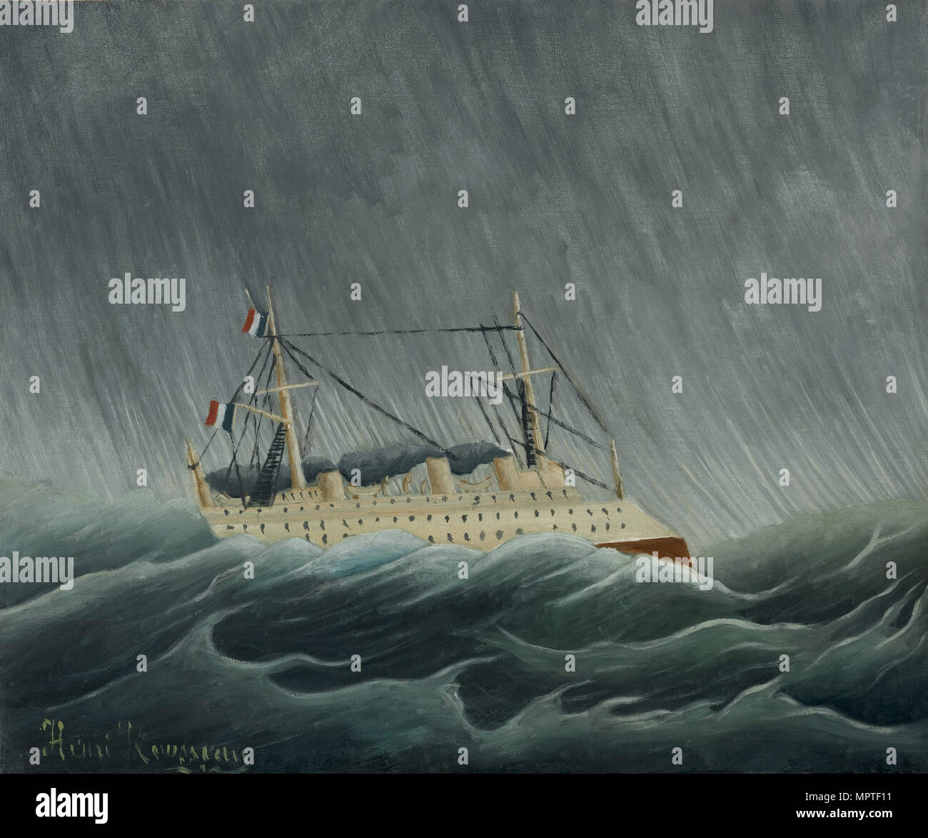 The Ship in the Tempest, ca 1899 Stock Photo - Alamy