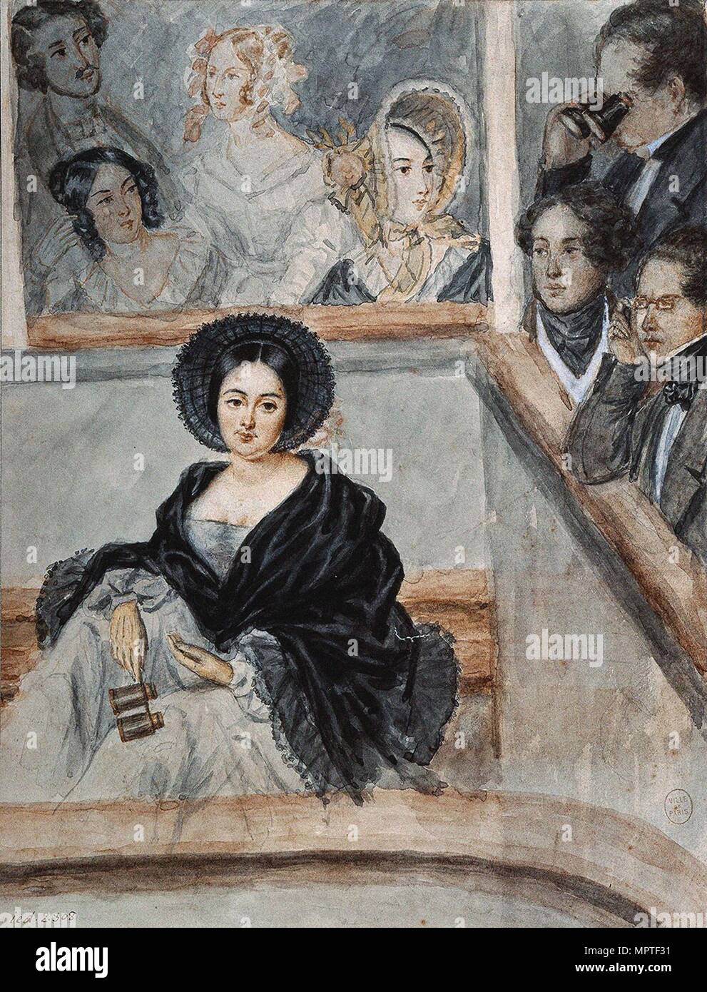 Marie Duplessis (1824-1847), La Dame aux Camélias, 1845 Stock Photo - Alamy