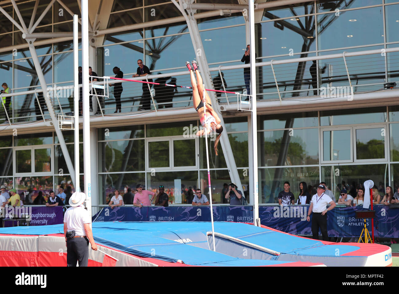 Loughborough, England, 20th, May, 2018. Jade Ive competing in the Women ...