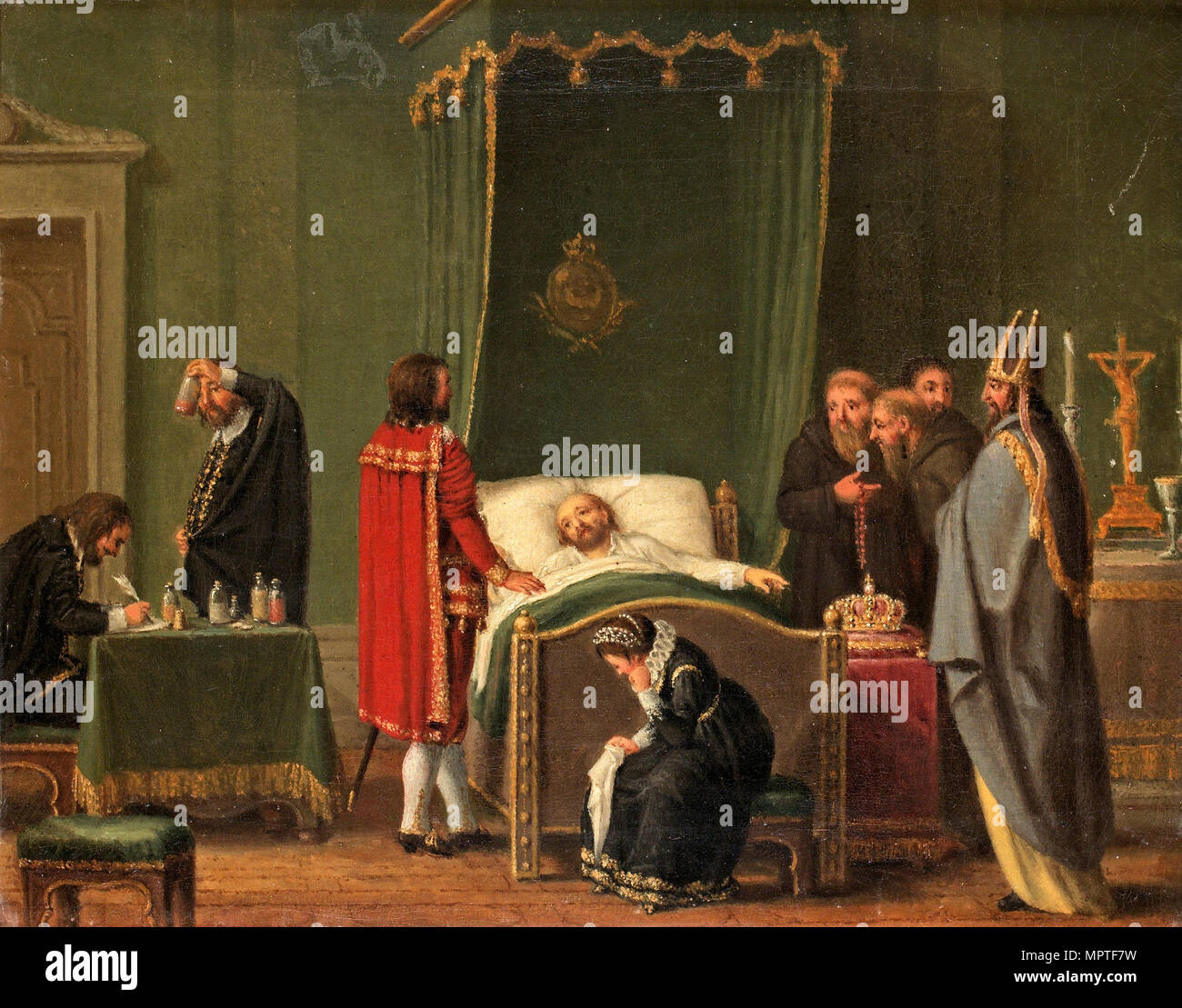 King on deathbed hi-res stock photography and images - Alamy