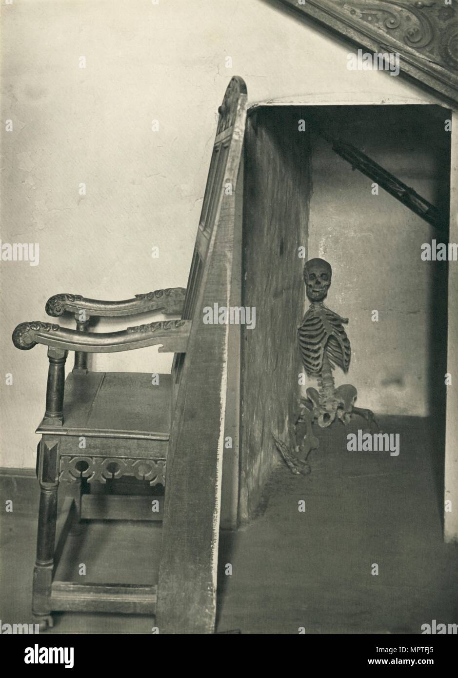 Skeleton in the closet, Aston Hall, Aston, Birmingham, 1895-1905 ...