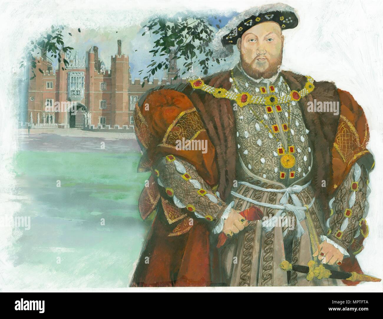 Henry VIII, King of England, 1990s. Artist: Ivan Lapper Stock Photo - Alamy