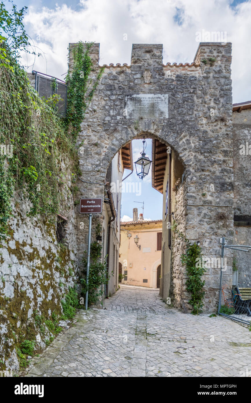Scenic sight in Roviano, comune in the Metropolitan City of Rome in the ...