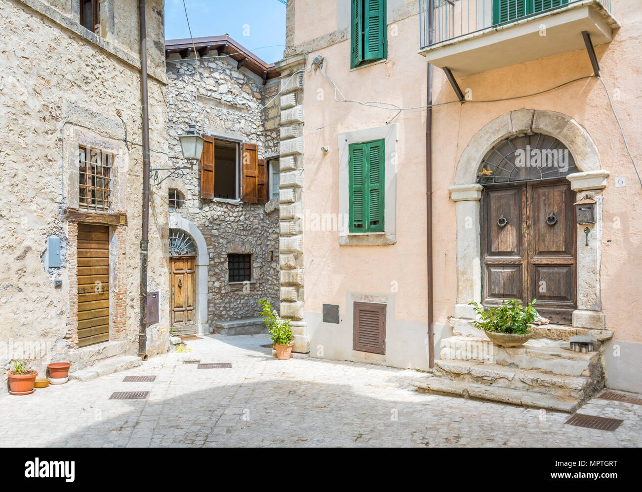 Scenic sight in Roviano, comune in the Metropolitan City of Rome in the ...