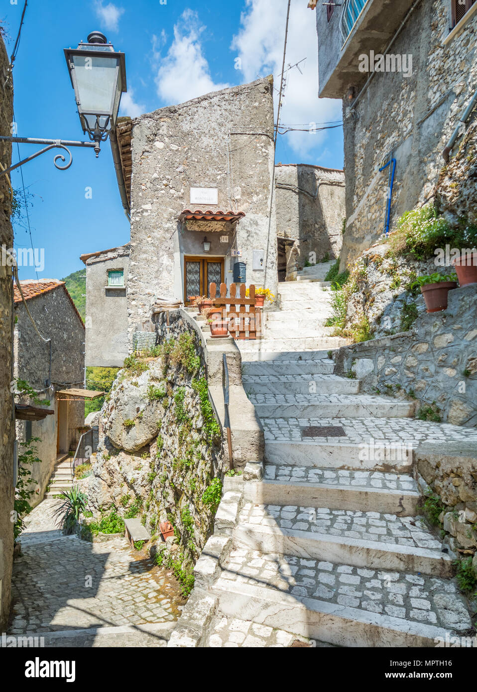 Scenic sight in Roviano, comune in the Metropolitan City of Rome in the ...