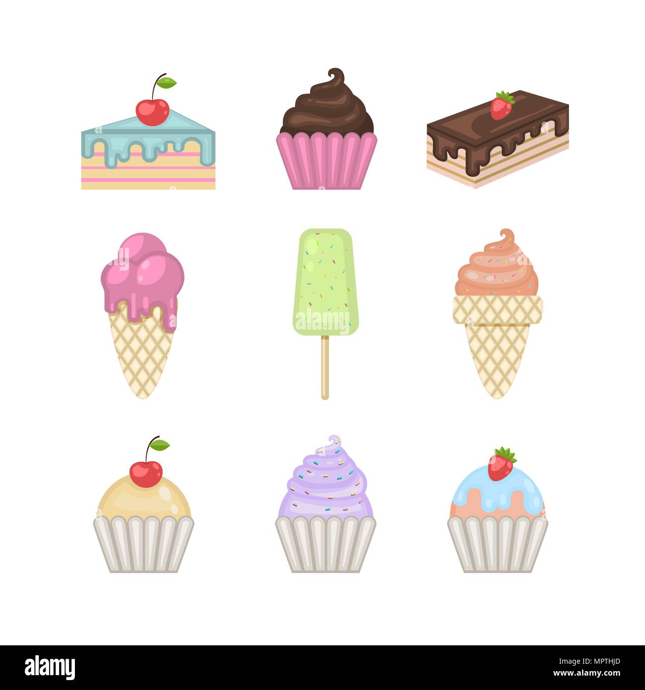 Cartoon sweets Cut Out Stock Images & Pictures - Alamy