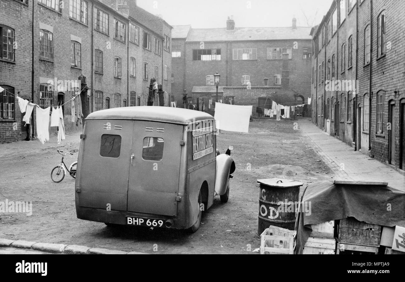Hertford Square, Coventry, West Midlands, 1953. Artist: John Prest ...
