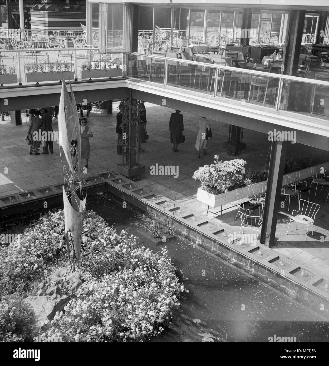 Courtyard of the Regatta Restaurant, Festival of Britain site, South ...