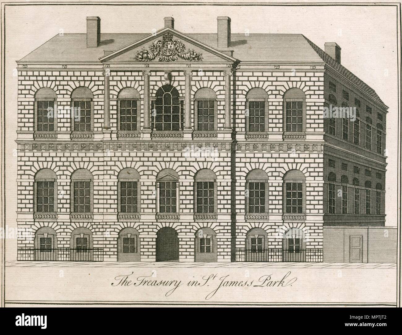 The Treasury in St James's Park, Westminster, London, 1750. Artist ...