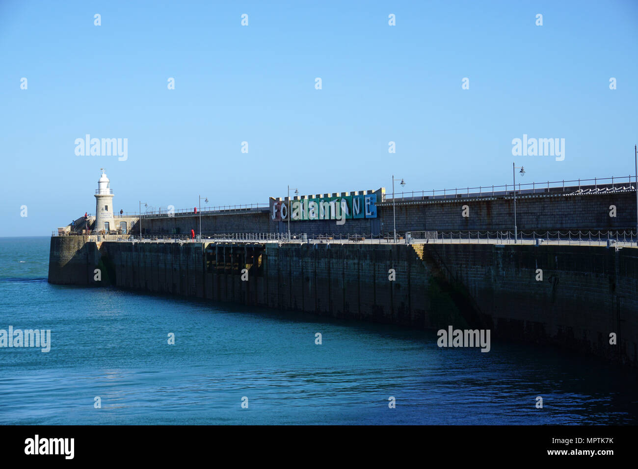 Folkestone Harbour Arm Stock Photo - Alamy