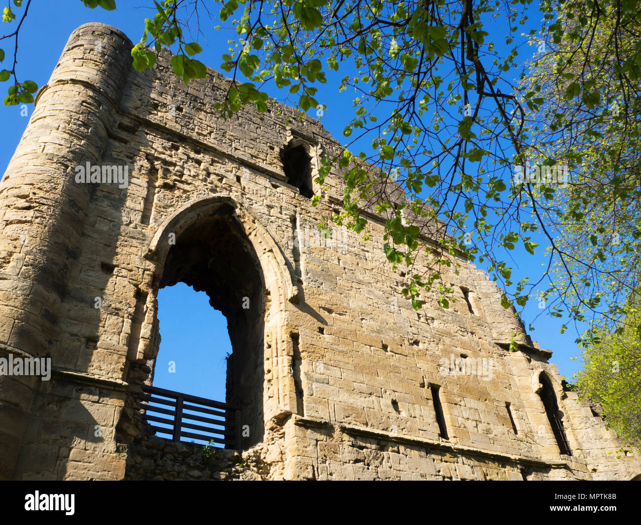 The Kings Tower at Knaresborough Castle in Spring Knaresborough North ...