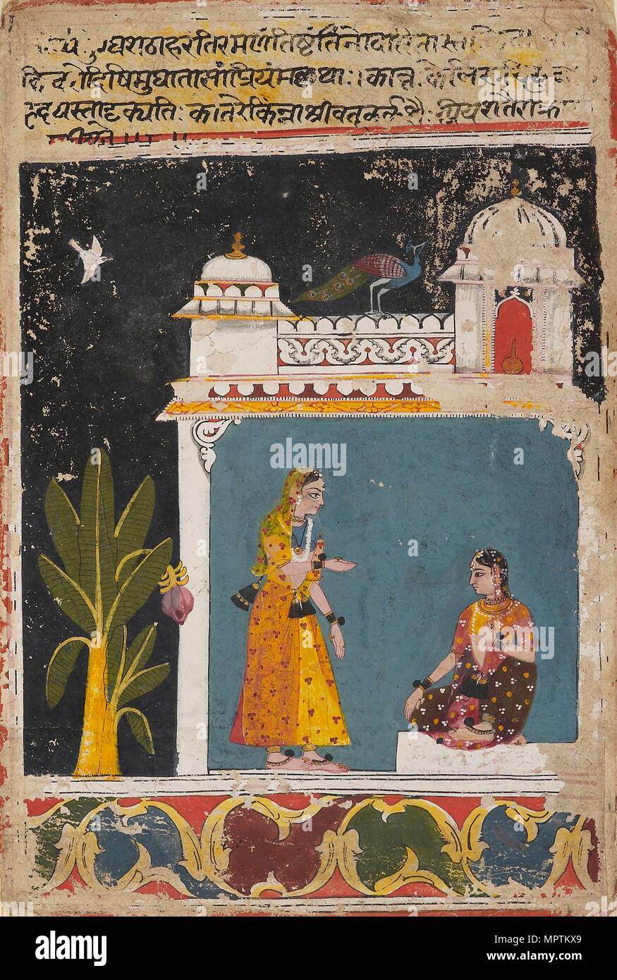 The sakhi's exhortation, from the Amaru Sataka, late 17th century ...