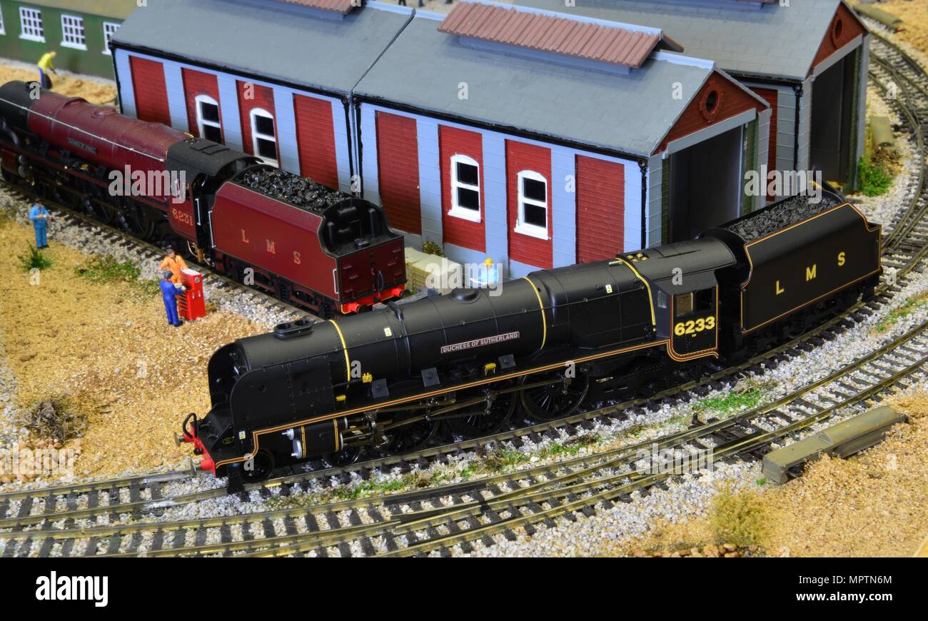 A model of the Coronation class locomotive, The Duchess of Sutherland ...
