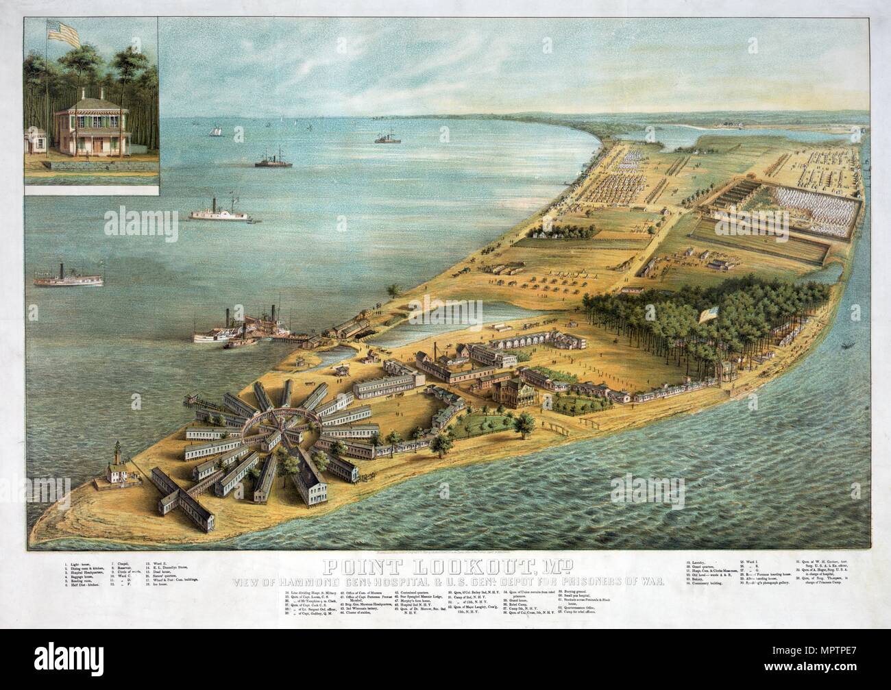 Point lookout prison camp hi-res stock photography and images - Alamy