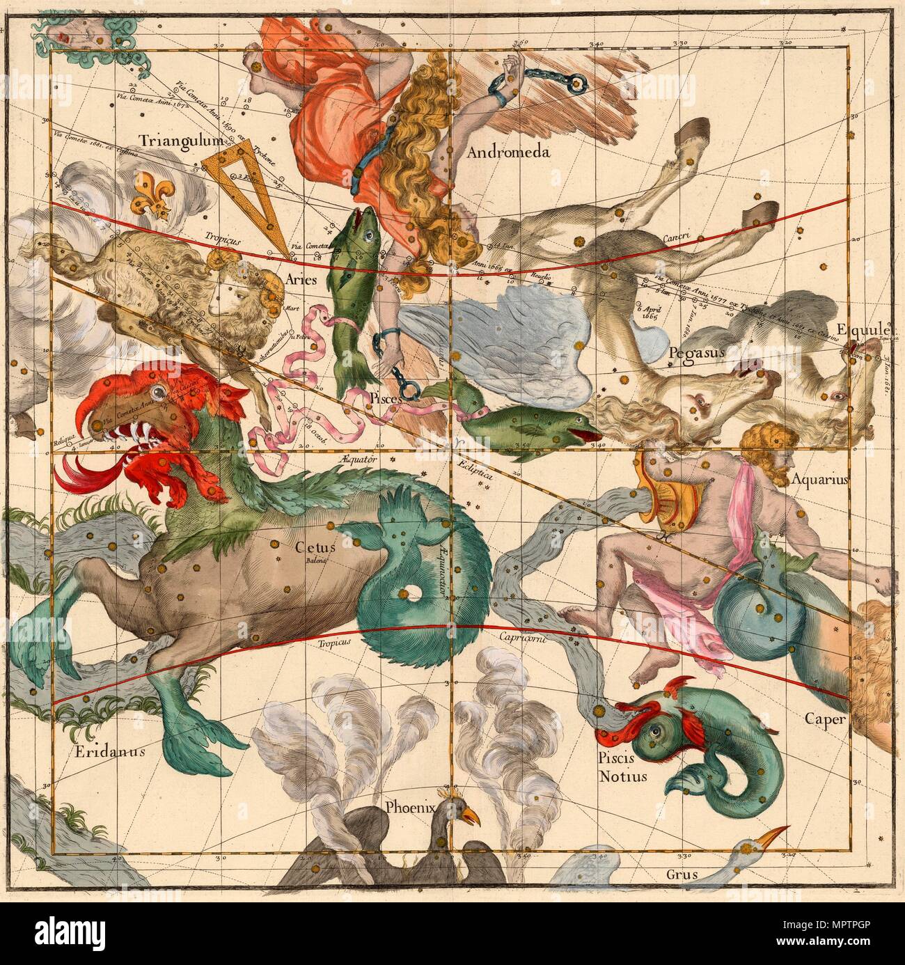 Tropic capricorn map hi-res stock photography and images - Alamy