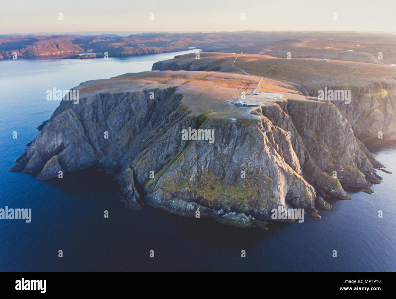 View of Nordkapp, the North Cape, Norway, the northernmost point of ...