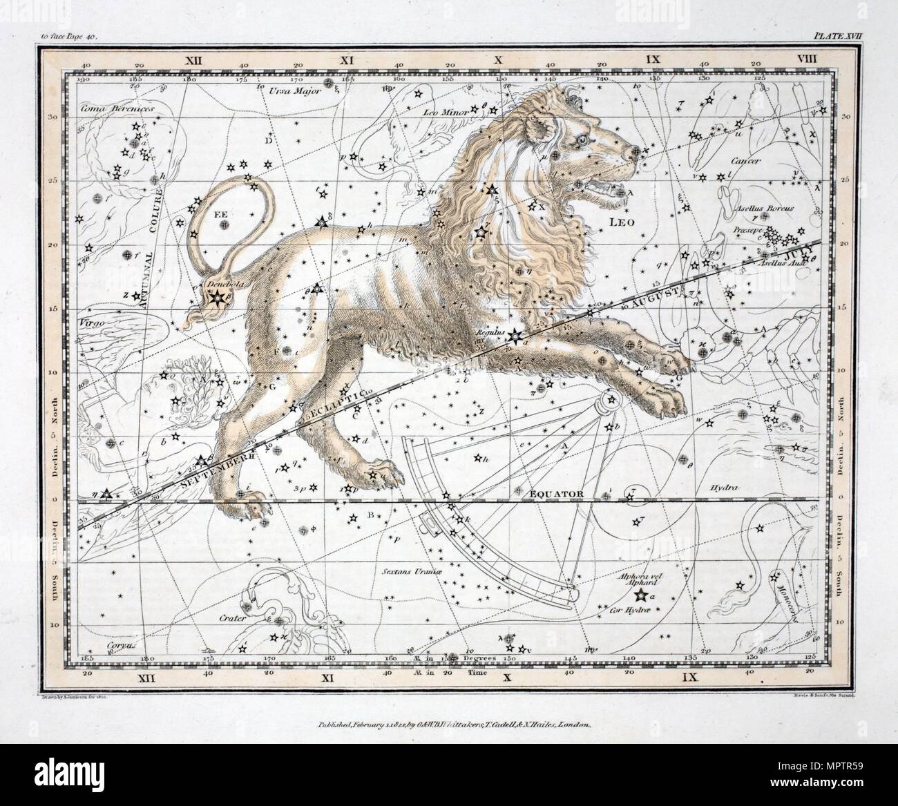 Leo constellation map High Resolution Stock Photography and Images - Alamy