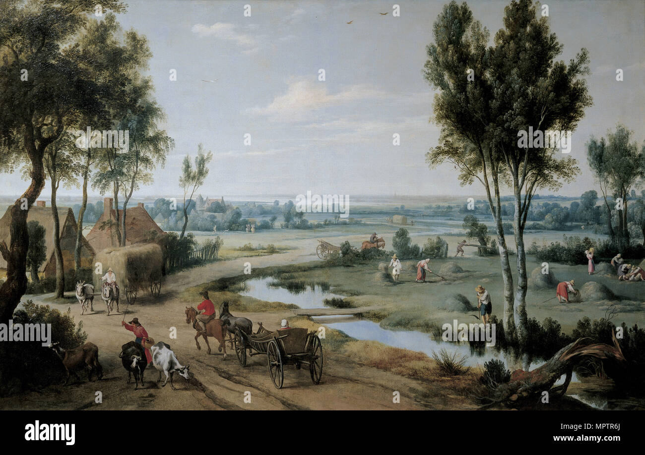 Hay harvest painting hi-res stock photography and images - Alamy