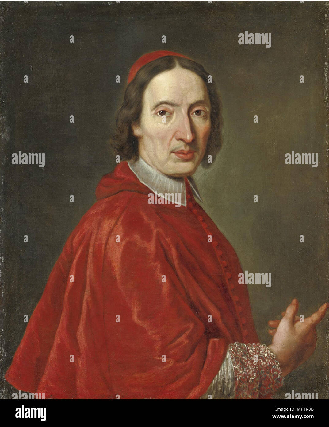 Portrait of Cardinal Lodovico Pico della Mirandola (1668-1743 Stock ...