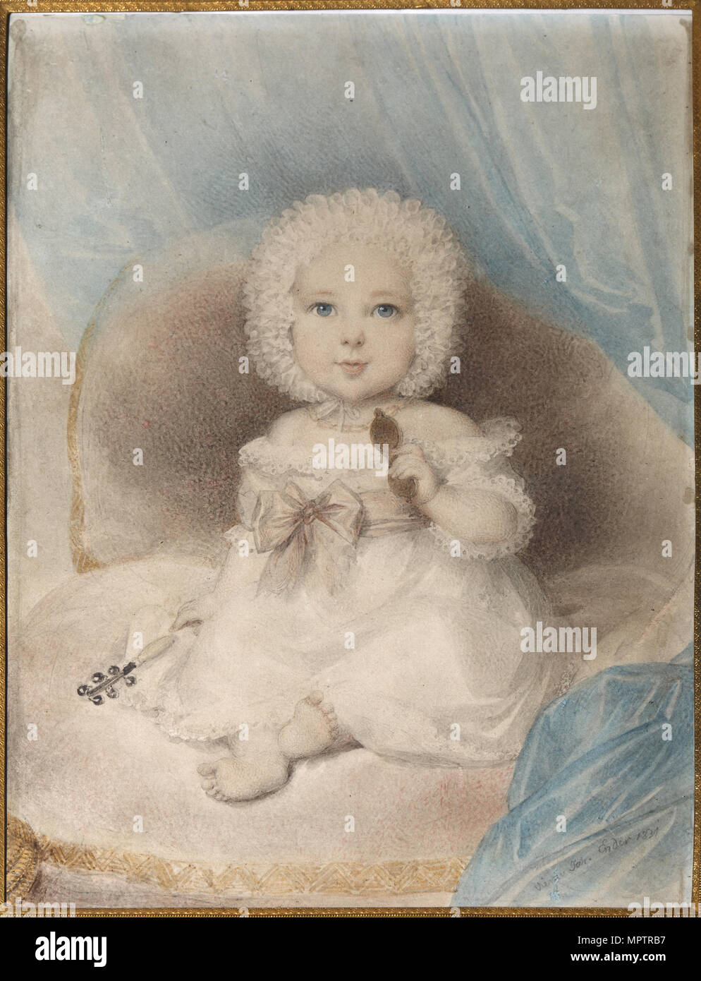 Portrait of a child with a Lorgnette Stock Photo - Alamy