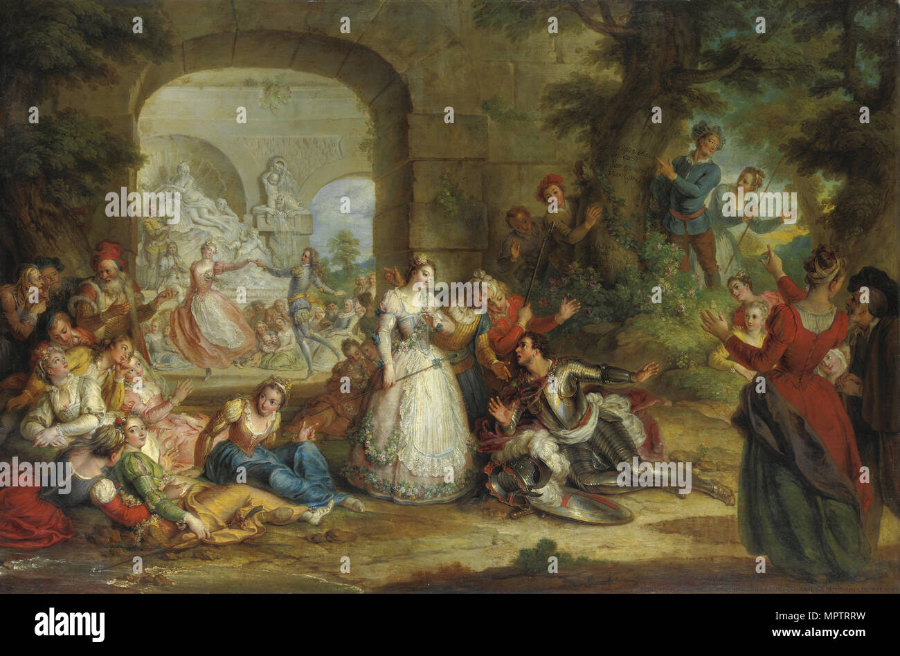 Roland and Angelica Stock Photo - Alamy