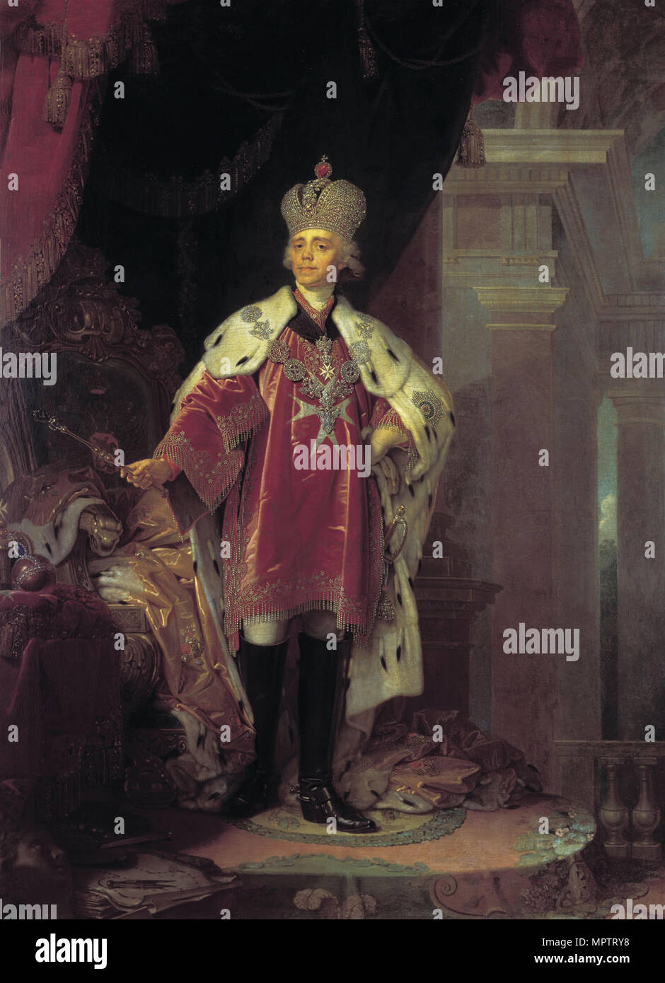 Portrait of a grand master of the knights of malta hi-res stock ...