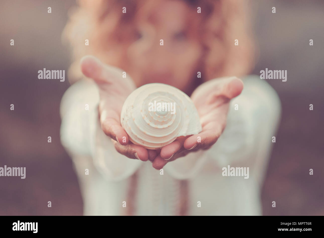 Offering shell hi-res stock photography and images - Alamy